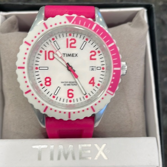 Timex | Accessories | New In Original Box Timex Sport With Hot Pink ...